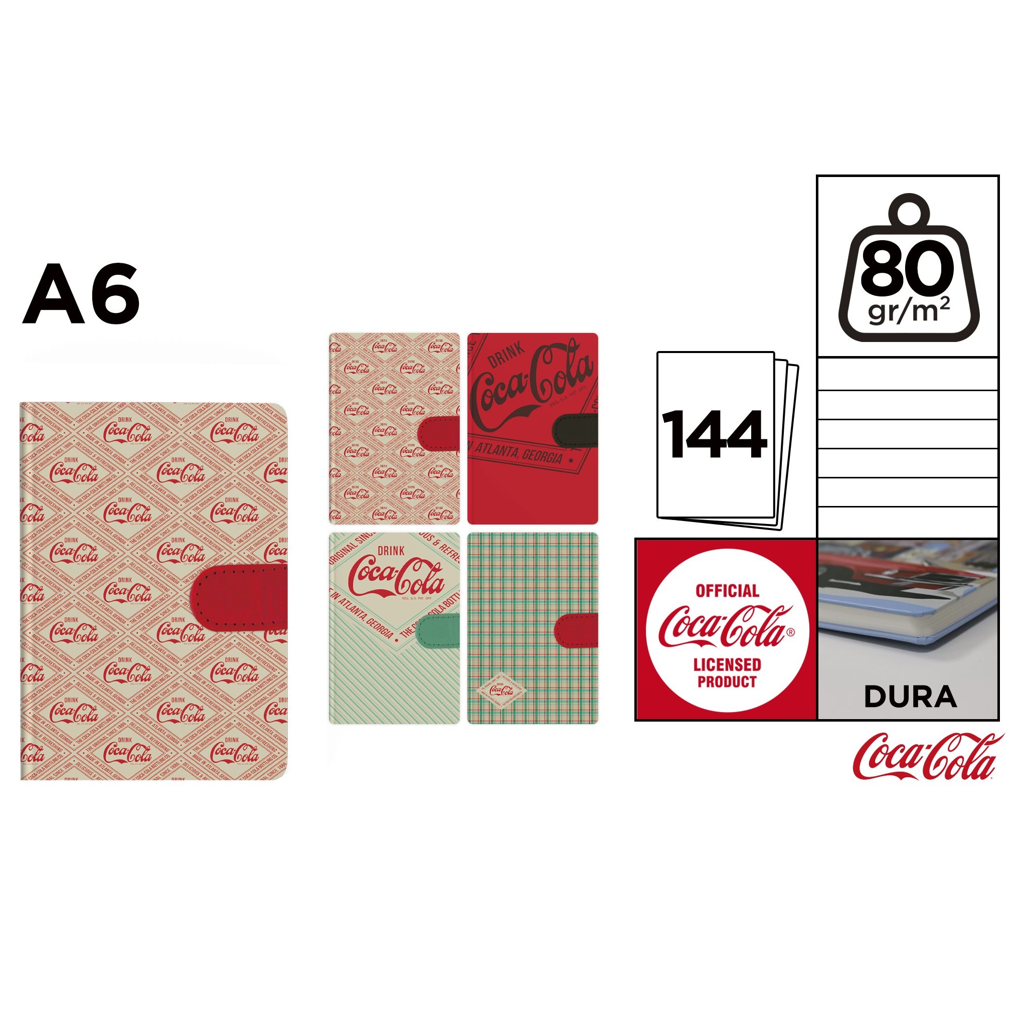 Wholesale CC022 Coca-Cola Co-Branded Notebook Hardcover Notebook A6 ...