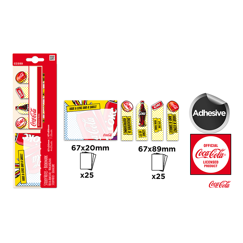 Wholesale Coca-Cola Decorated Adhesive Notes – Fun and Functional ...