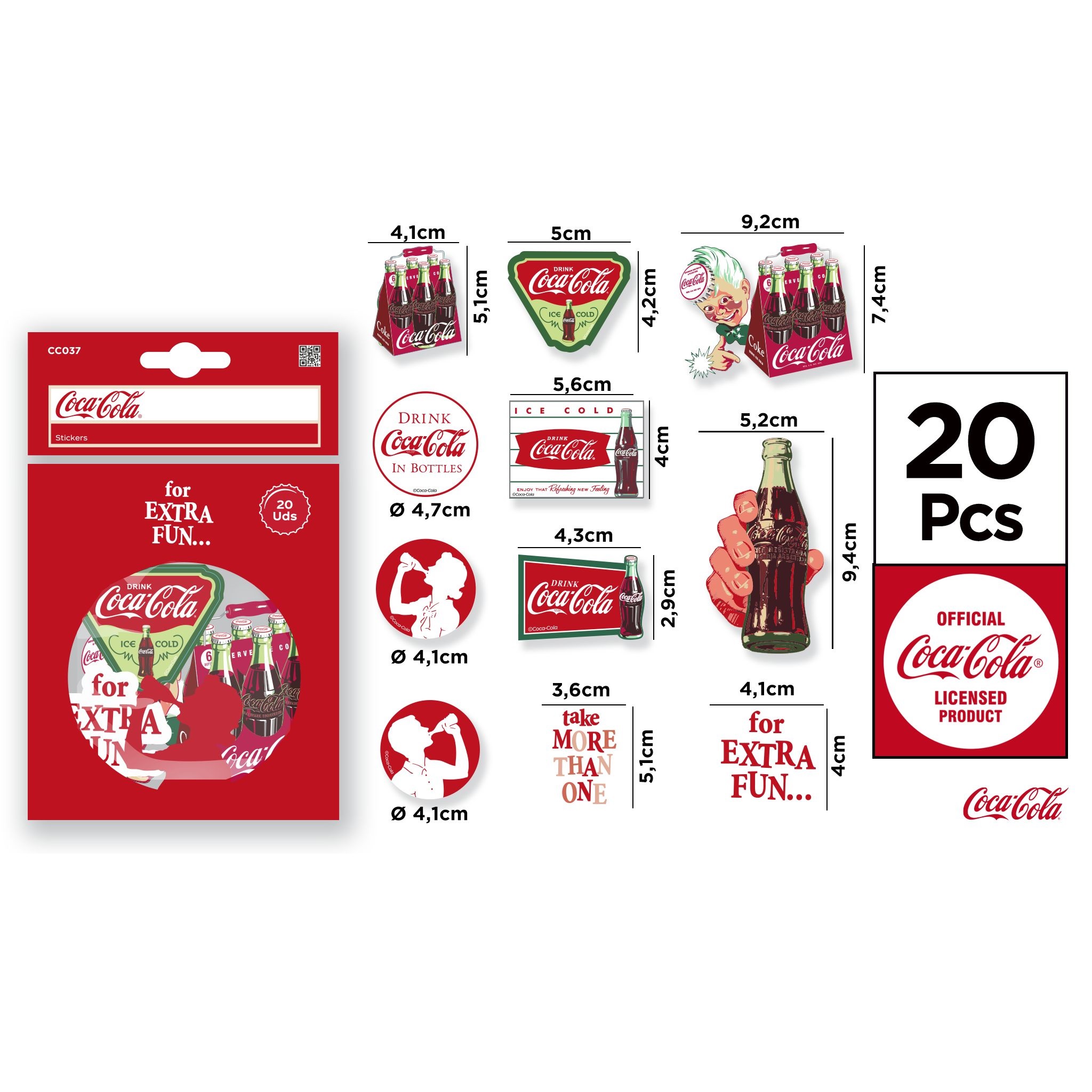 Wholesale CC037 Coca-Cola Stickers Creative Cup Stickers Manufacturer ...