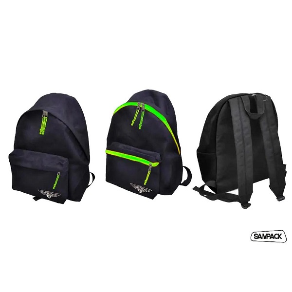Wholesale MO001 Eco Backpack Black Fluorescent Yellow Manufacturer and ...
