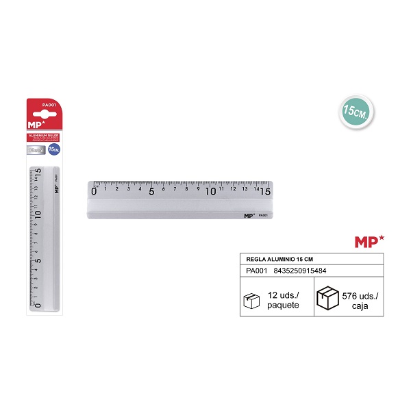 Wholesale PA001 Aluminum Metal Ruler 15cm Ruler with Rubber Base ...