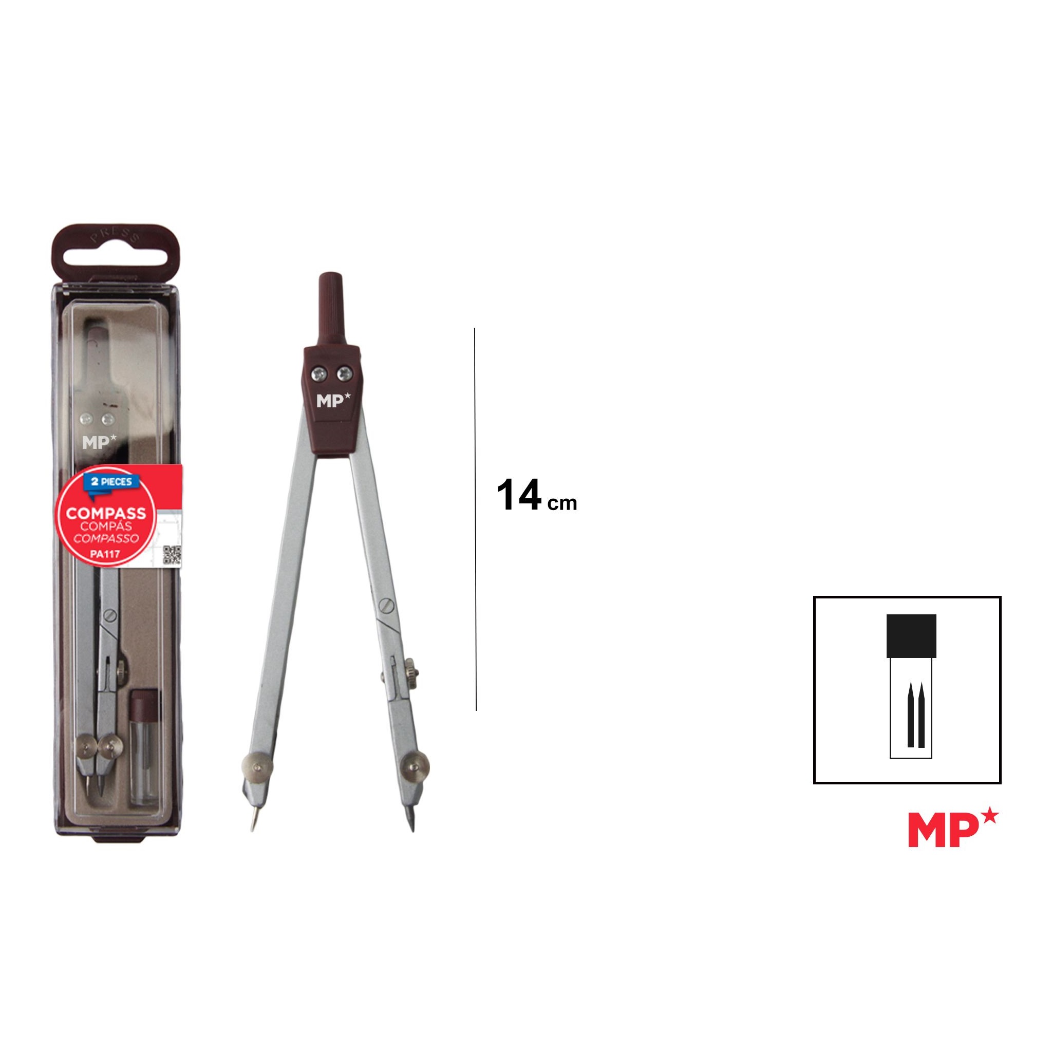 Wholesale PA117 Basic Drawing CompassStudent Drawing Compass with Extra ...