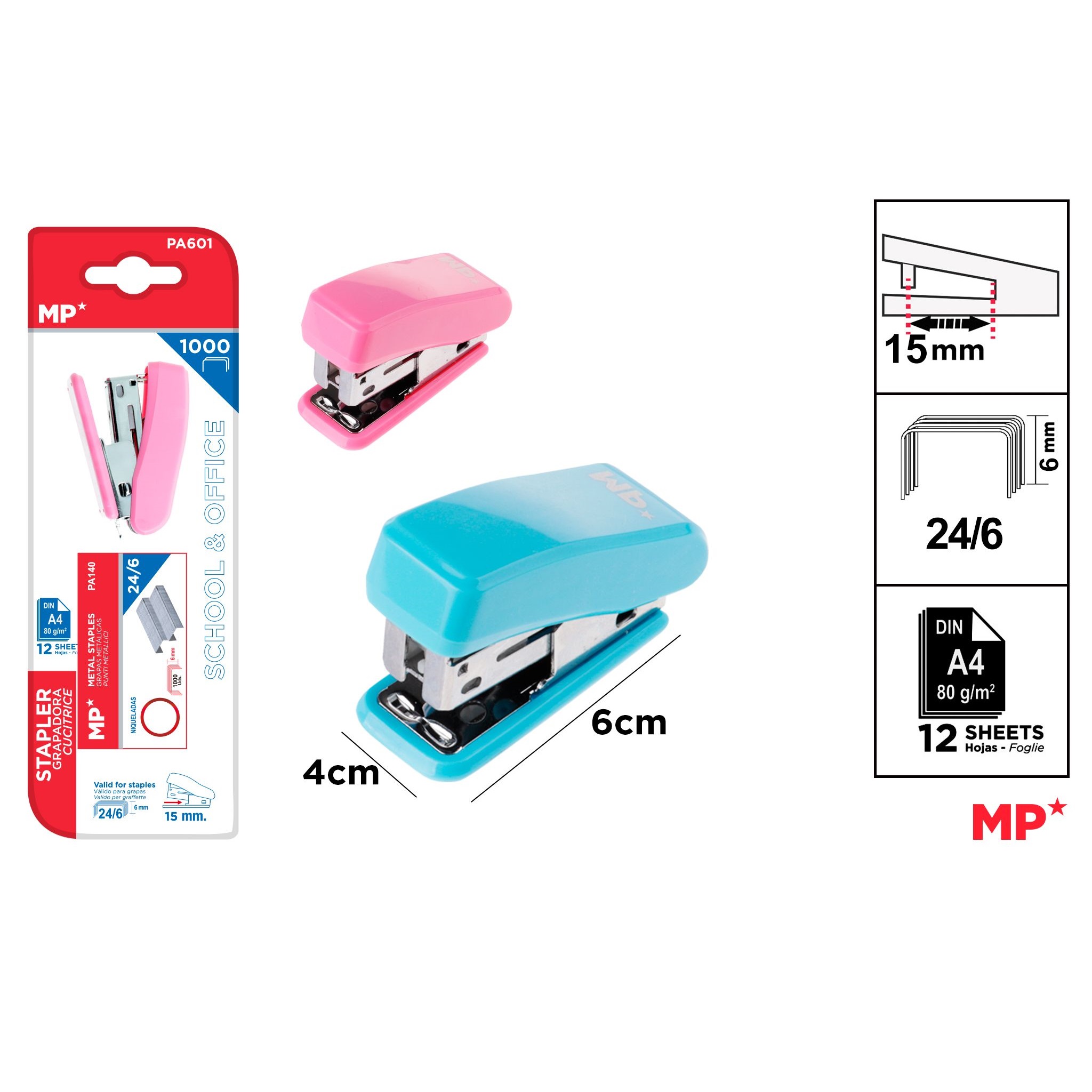 Wholesale Mini Stapler 10 Sheets 12 Sheets 20 Sheets Metal Stapler ...