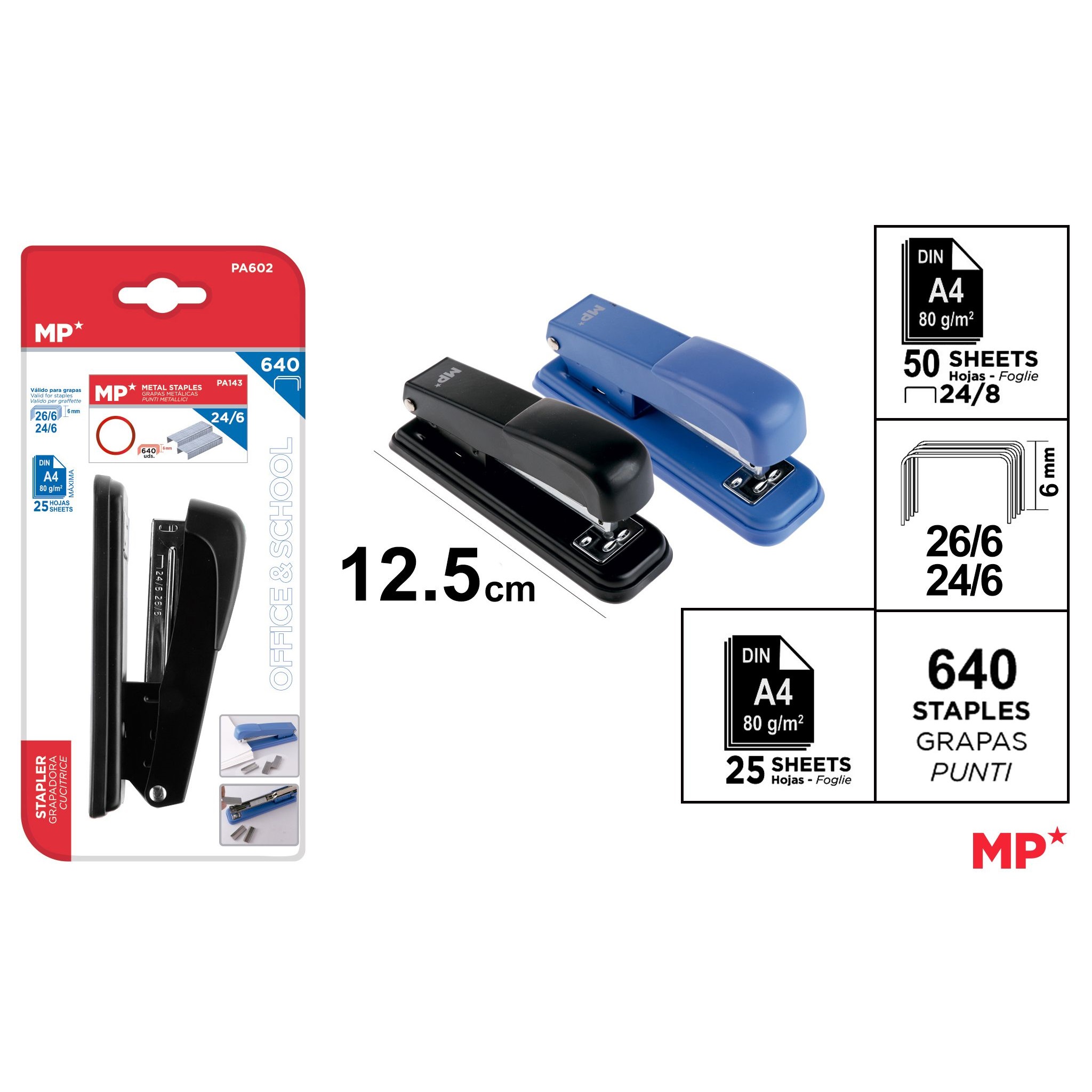 Wholesale Medium Duty Stapler Desktop Stapler Low Effort Stapler ...