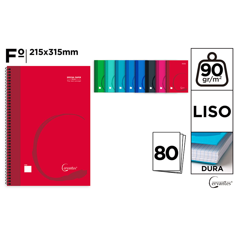 Wholesale Spiral Notebook with Lined Cardboard Cover, 80 Sheets, 90 gsm ...