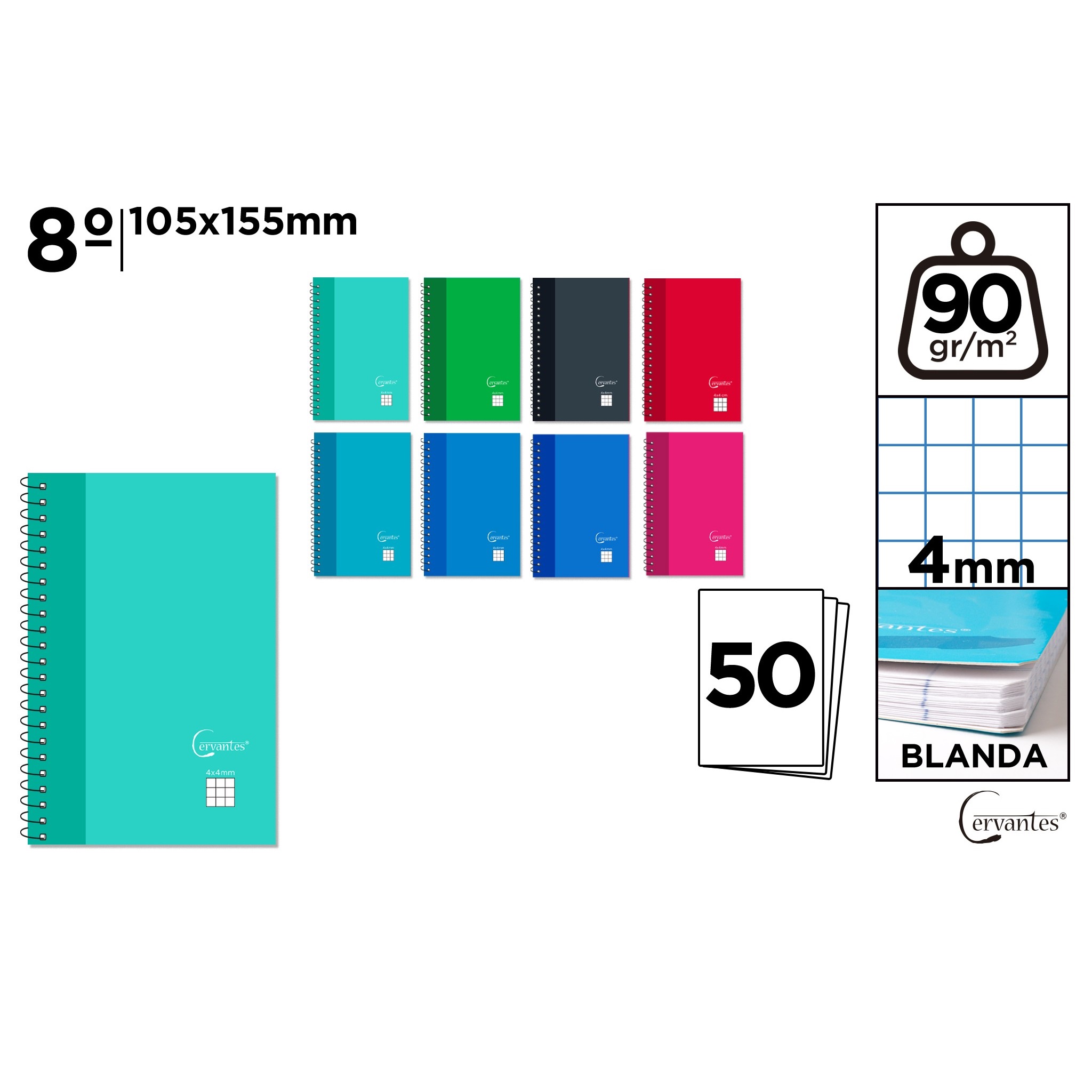 Wholesale Notepads Memo Book Spiral Notebook Grid Notebook 50 Sheets ...