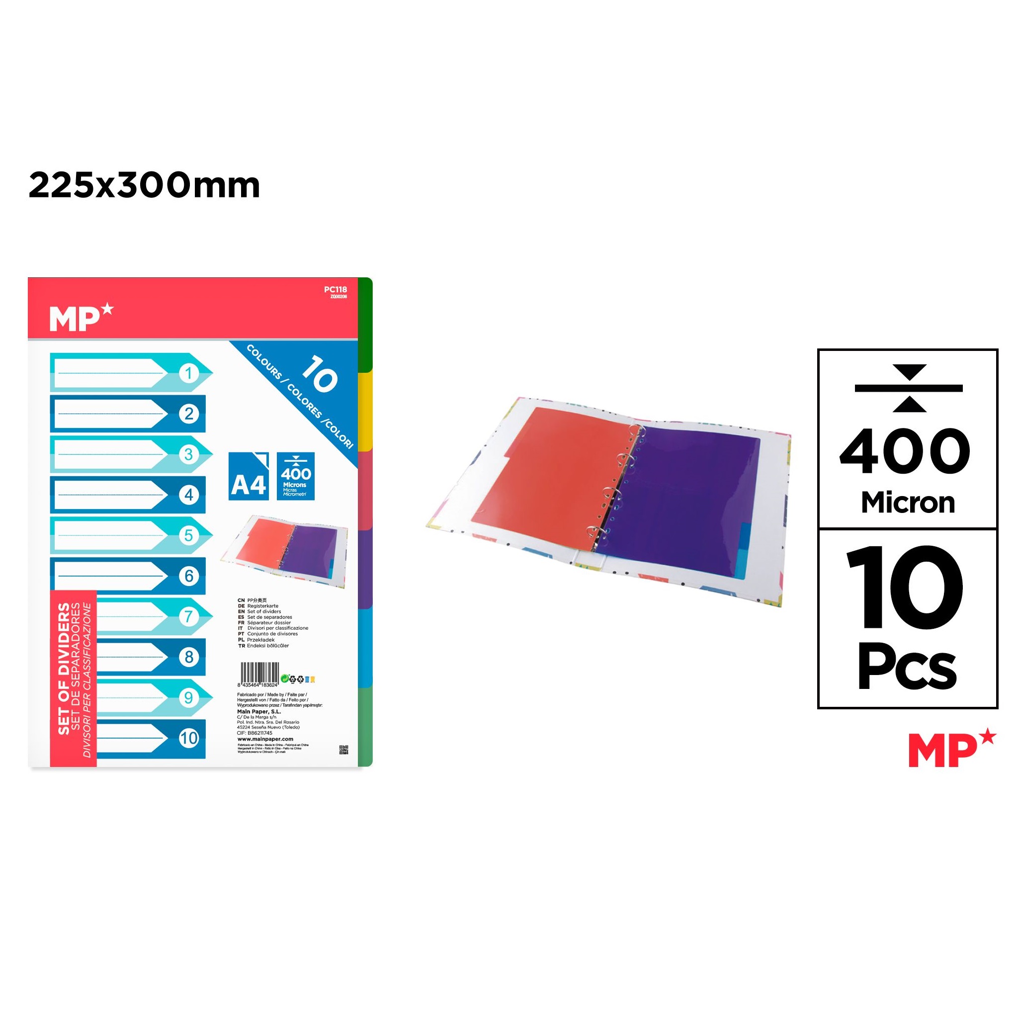 Wholesale Plastic Dividers Binder Dividers for Organizers Manufacturing ...
