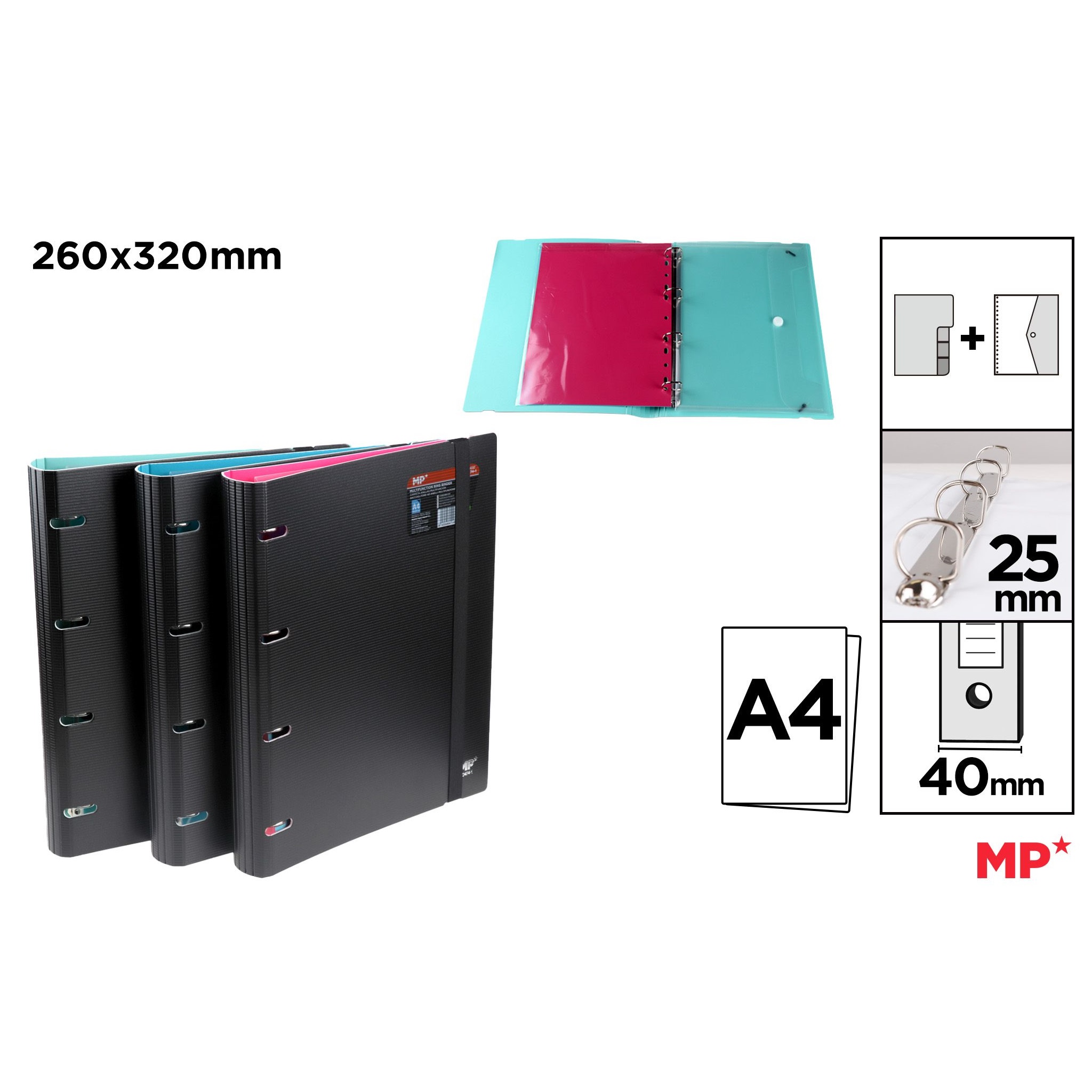 Wholesale Ring Binder Folder A4 Size Flie Folder Manufacturing ...