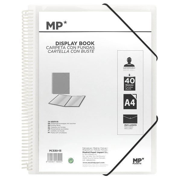 Wholesale PC530-13 MP Spiral-Bound Display Book Efficient Organization ...