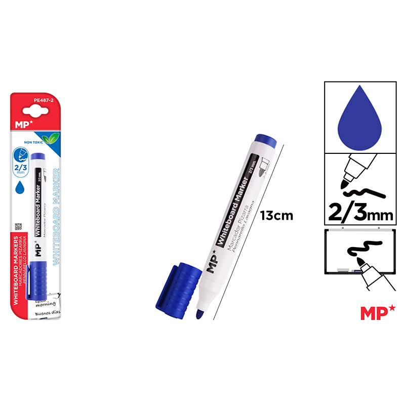 Wholesale PE487-2 Whiteboard Marker Bullet Tip – Smooth Writing for ...
