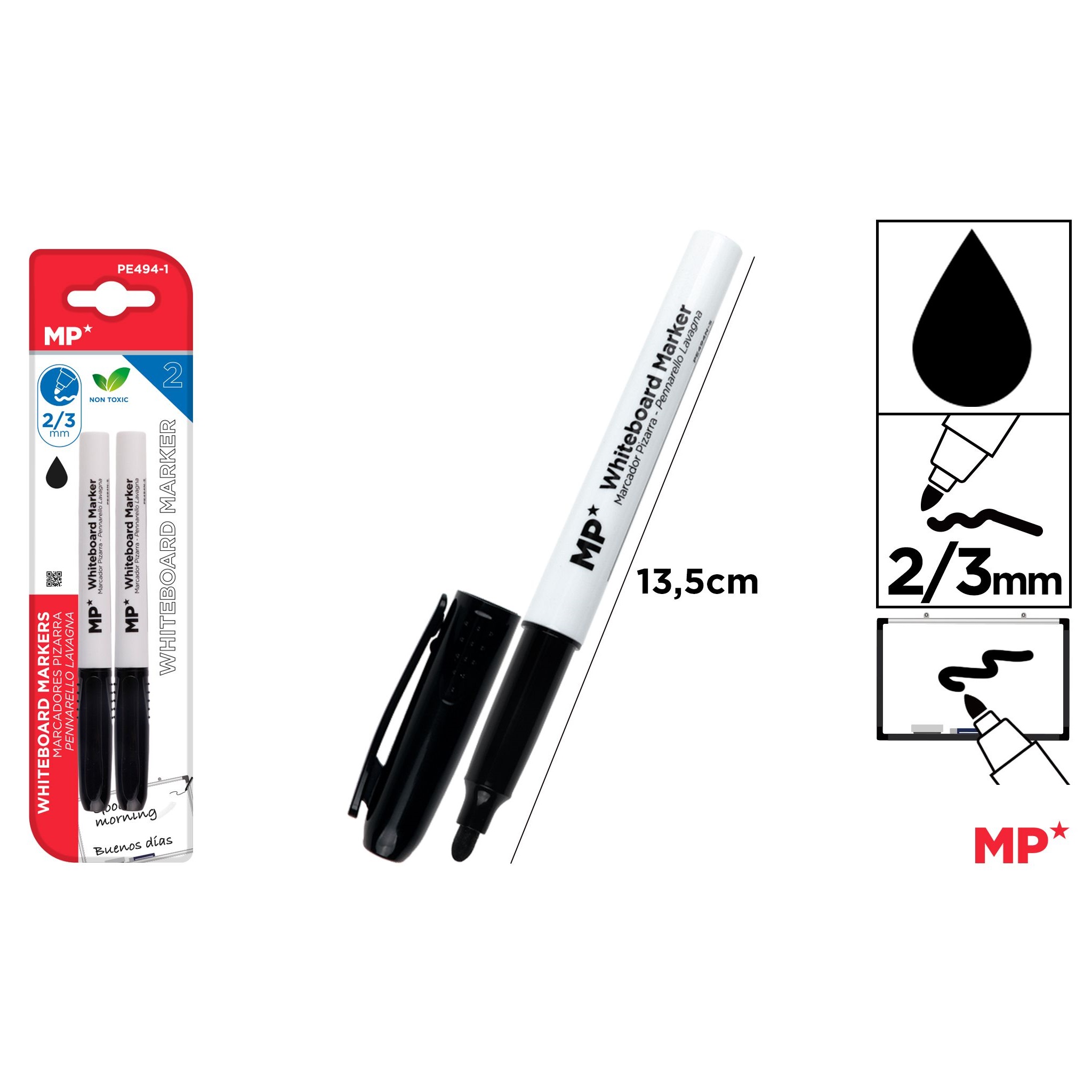Wholesale PE494 Bullet Whiteboard Markers Colorful Whiteboard Markers ...