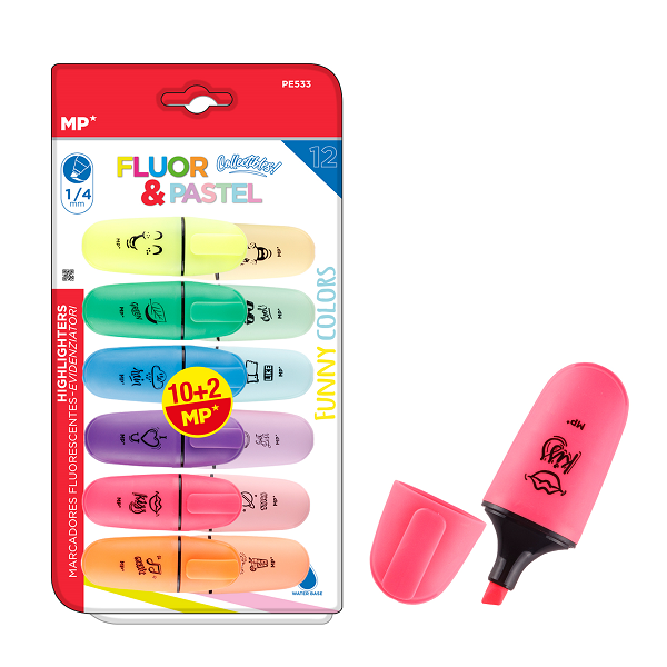 Wholesale PE533 Mini Highlighters Set 12 Colors Manufacturer and ...