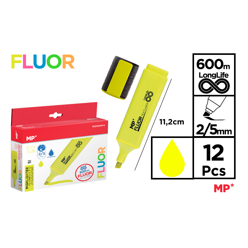 Wholesale PE534AM-S High Capacity Yellow Highlighter writing lengh 600m ...