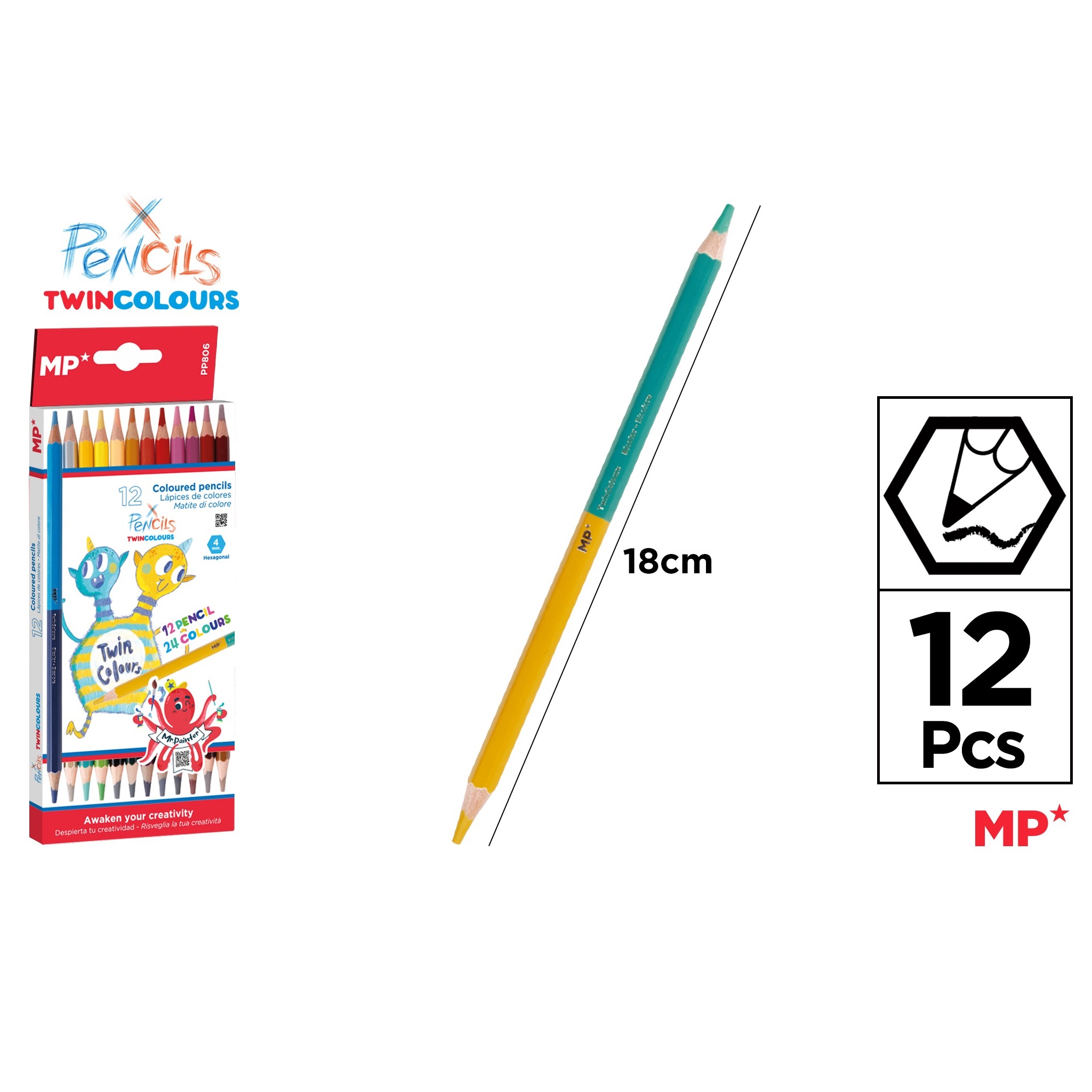 Wholesale Colored Pencils Double Ended Pencil Childrens Colouring ...