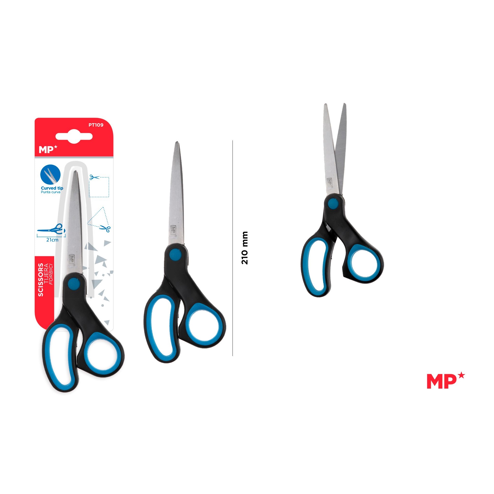 Wholesale PT143/109/110/112/137/138 Ergonomic Grip Scissors Rubber Grip ...